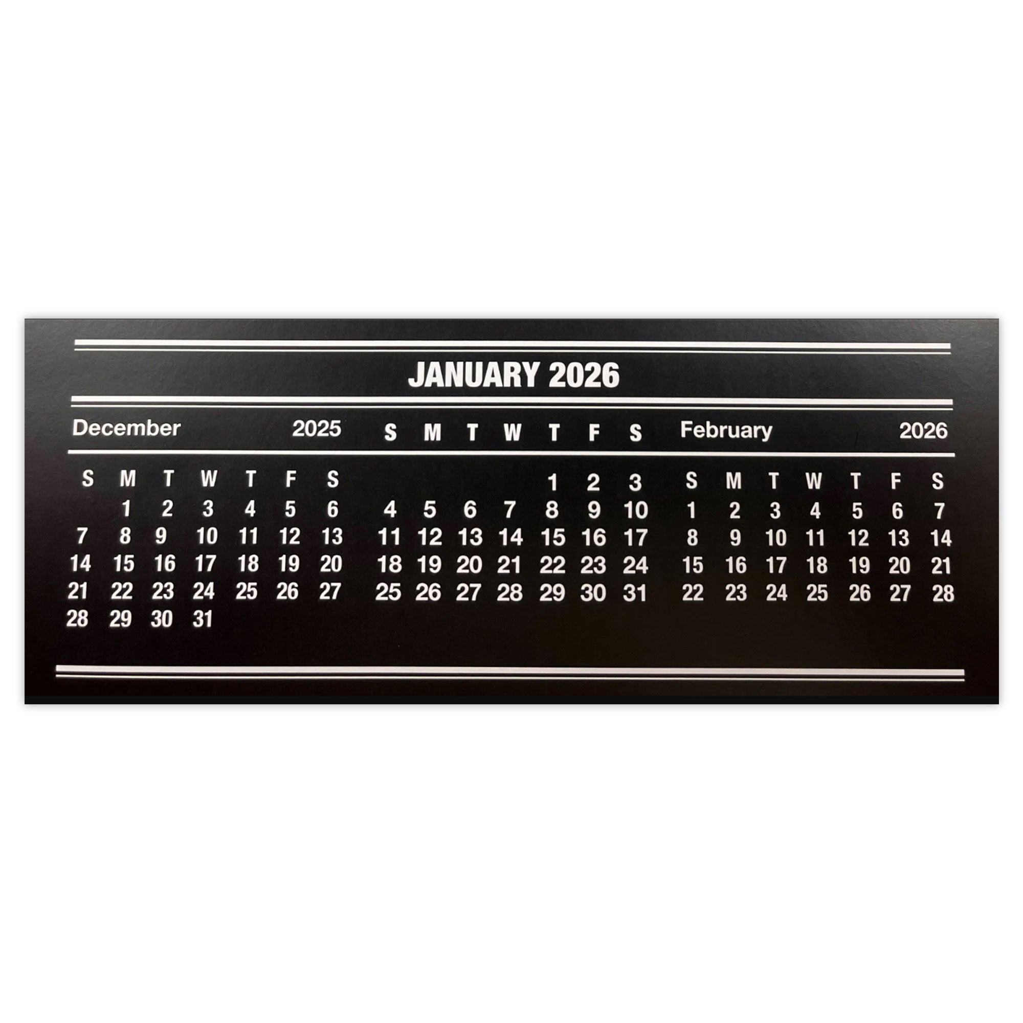 Smith McDonald 3" x 7" Calendar Cards